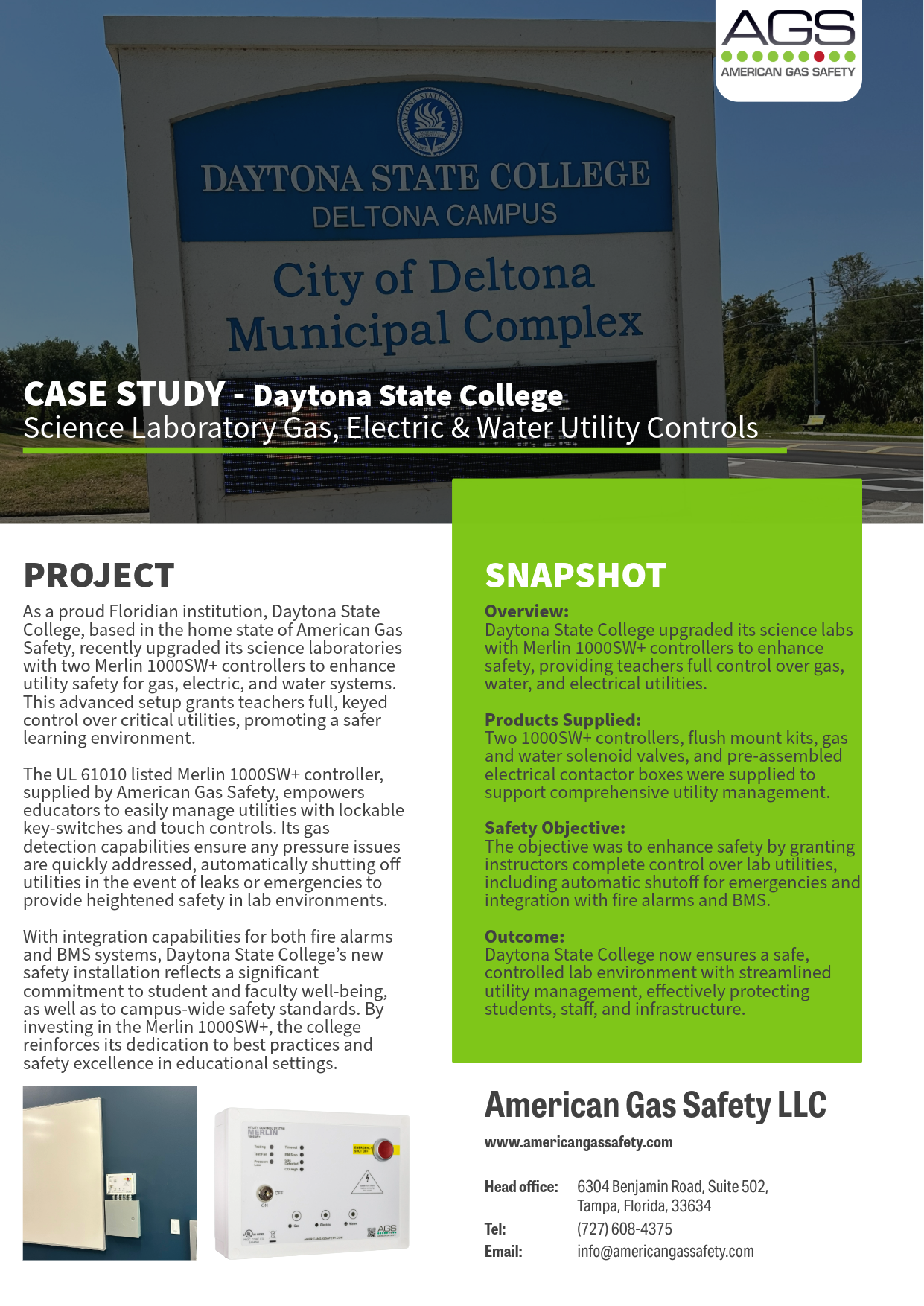 Daytona State College – American Gas Safety