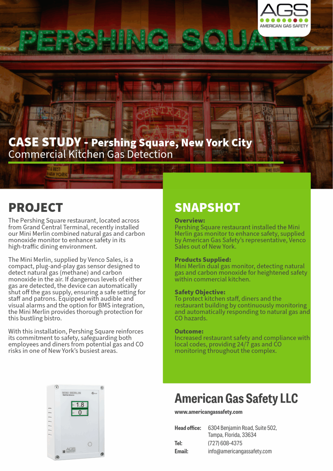 Pershing Square, NYC – American Gas Safety